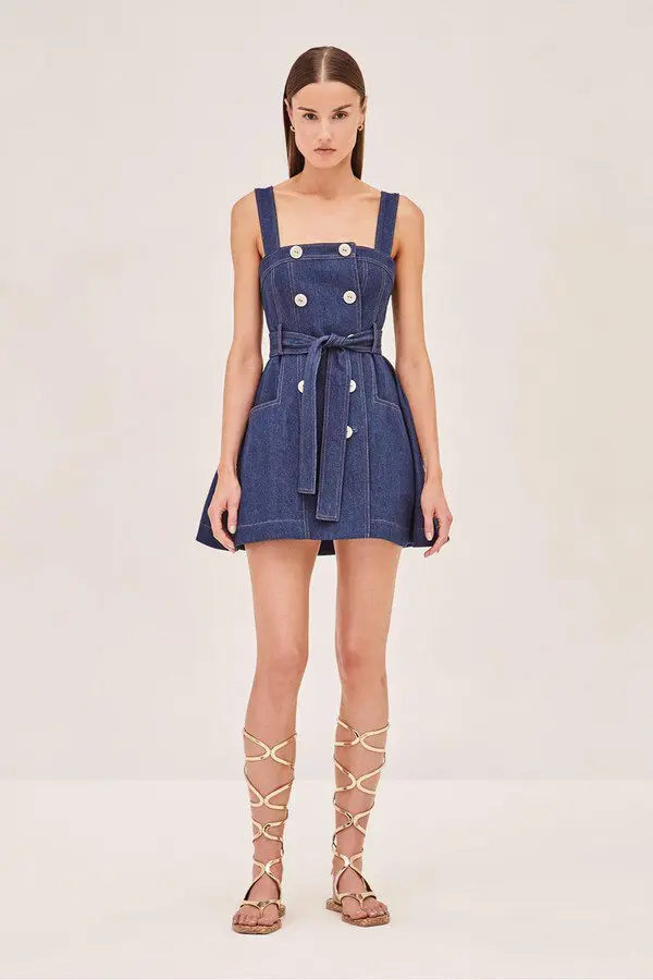 alexis denim dress Alexis Danni Dress - Denim