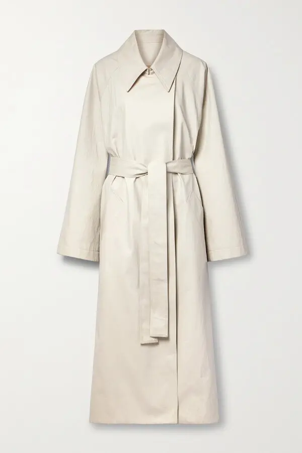 Khaite Minnie Cotton-blend Twill Trench Coat