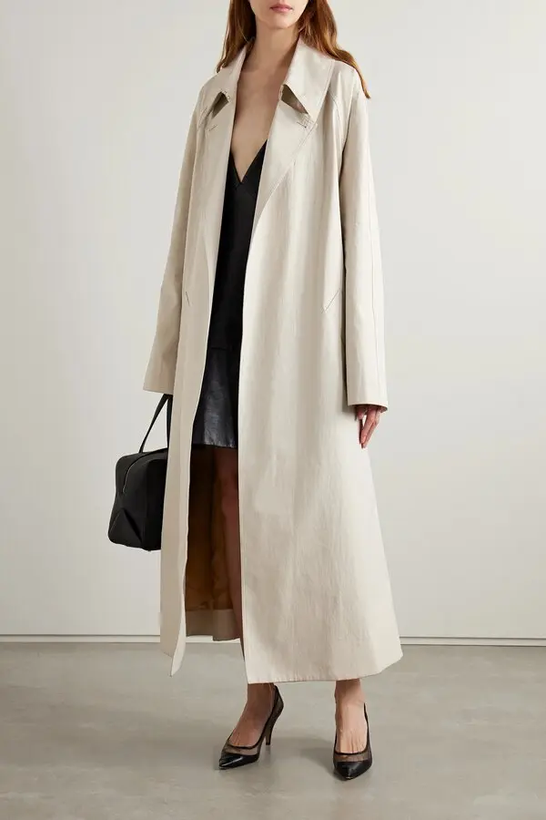 Khaite Minnie Cotton-blend Twill Trench Coat