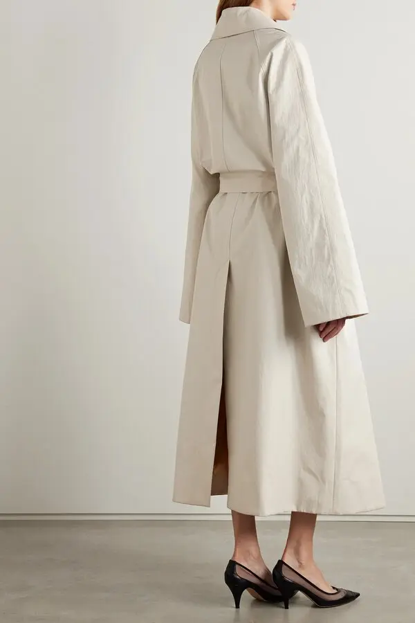 Khaite Minnie Cotton-blend Twill Trench Coat
