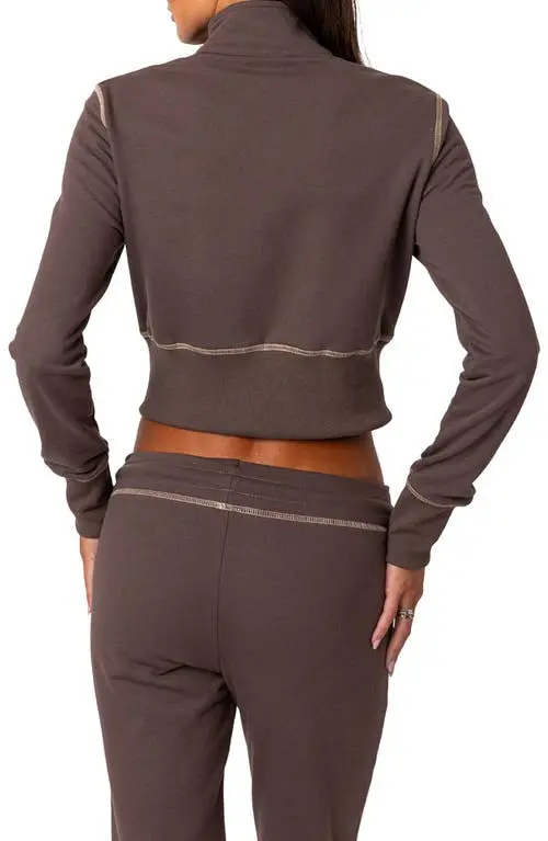EDIKTED Alexia Crop Sweatshirt