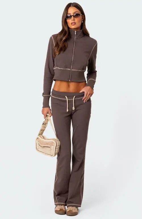 EDIKTED Alexia Crop Sweatshirt