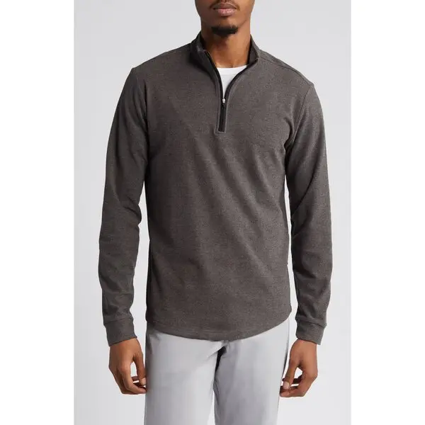 SWANNIES Emery Quarter-zip Golf Pullover - Charcoal