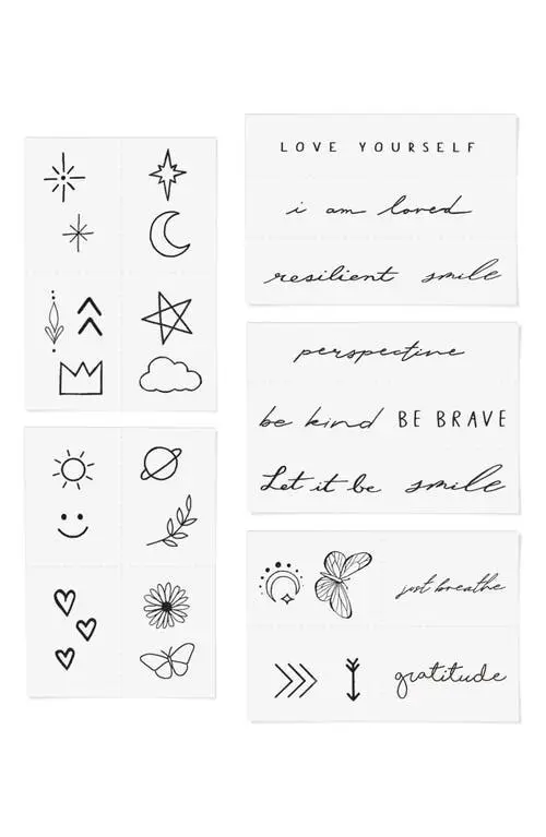 INKED BY DANI Forever Favorites Temporary Tattoos - Black