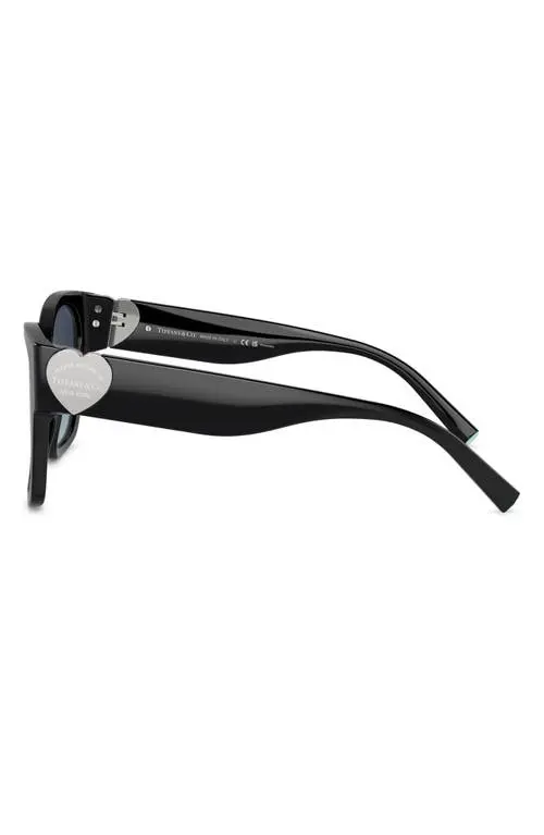 Tiffany & Co. 54mm Gradient Polarized Square Sunglasses - Black