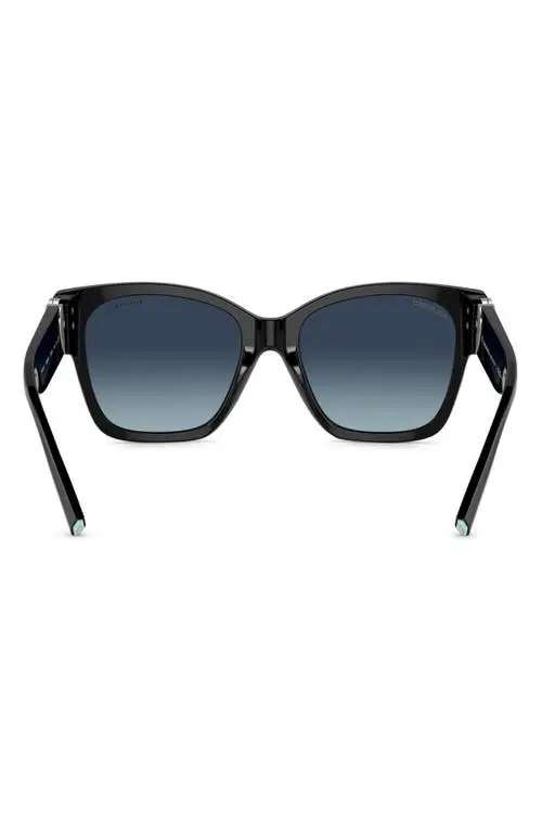 Tiffany & Co. 54mm Gradient Polarized Square Sunglasses - Black