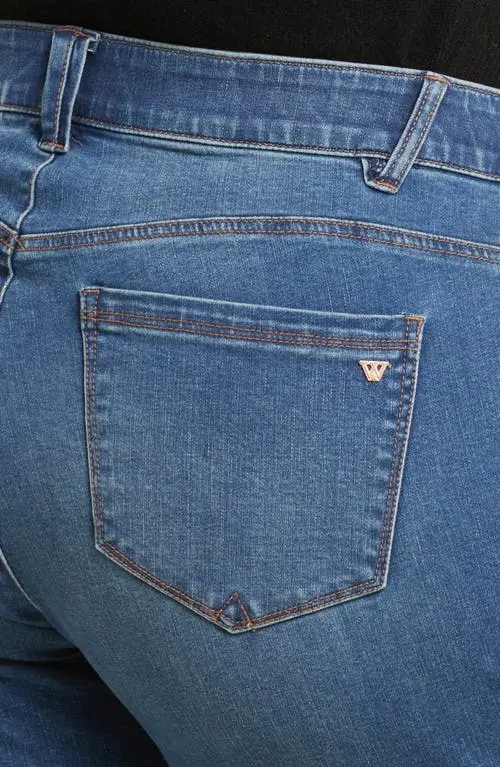 Wit & Wisdom High Waist Wide Leg Jeans - Blue