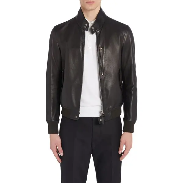 TOM FORD Harrington Leather Bomber Jacket