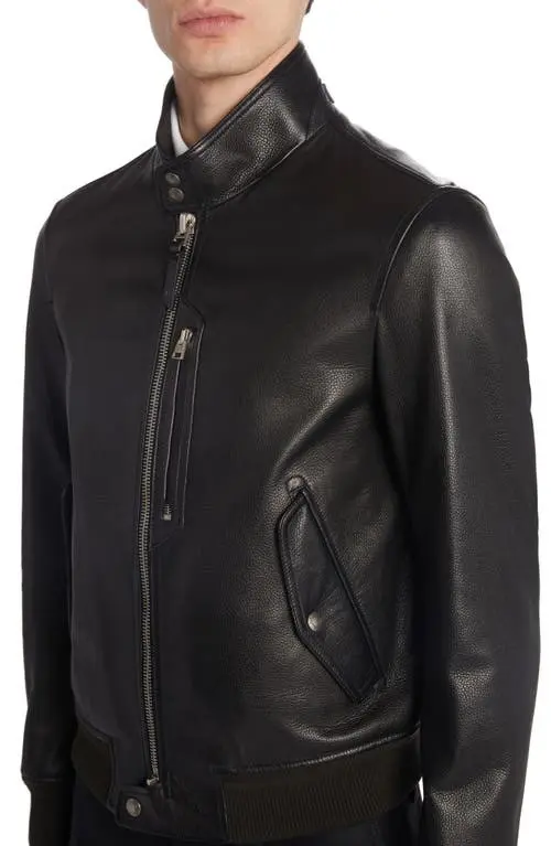 TOM FORD Harrington Leather Bomber Jacket