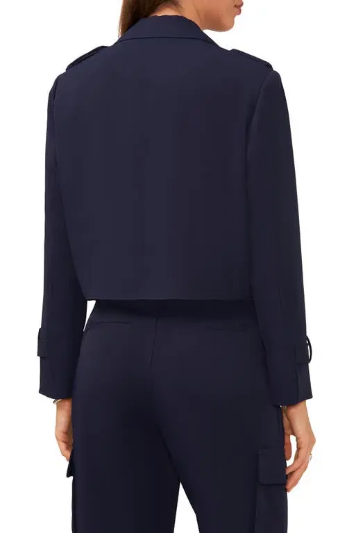 Halogen Crop Trench Jacket