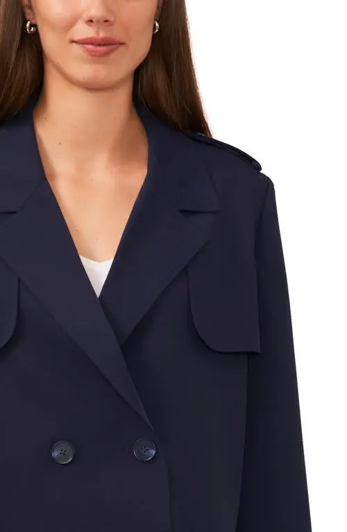 Halogen Crop Trench Jacket