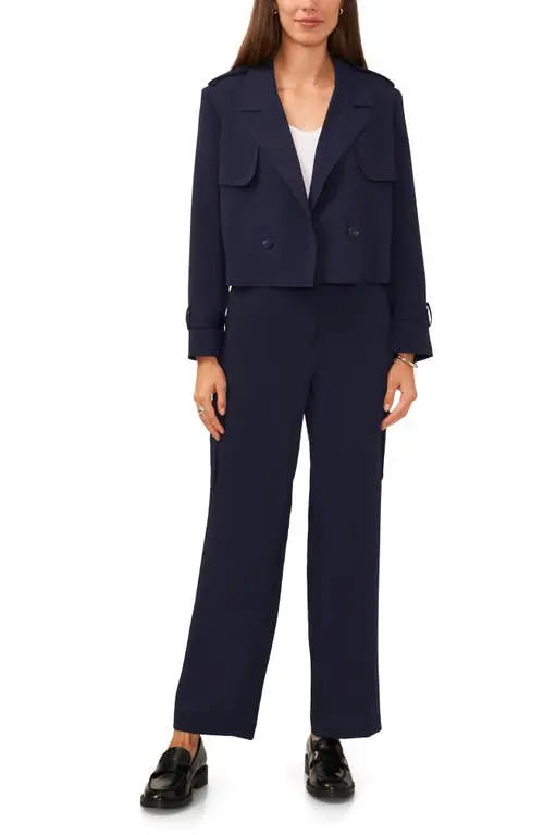 Halogen Crop Trench Jacket