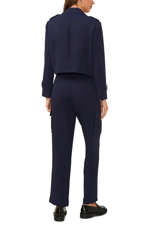 Halogen Crop Trench Jacket