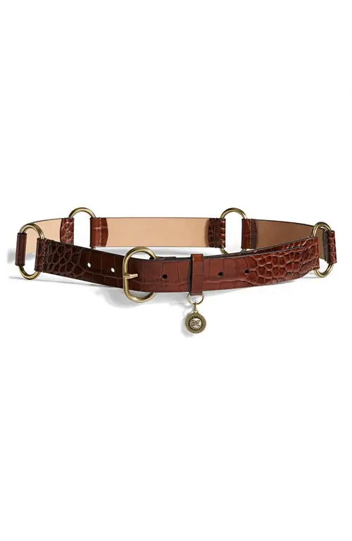 Sam Edelman Croc Embossed Link Belt