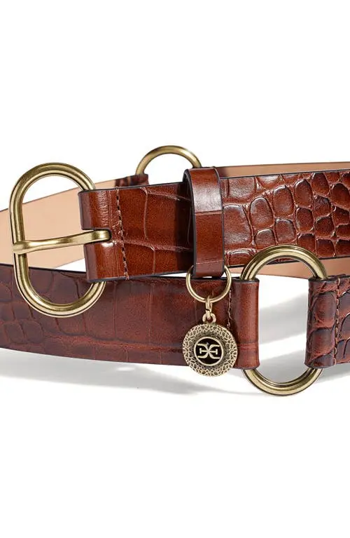 Sam Edelman Croc Embossed Link Belt