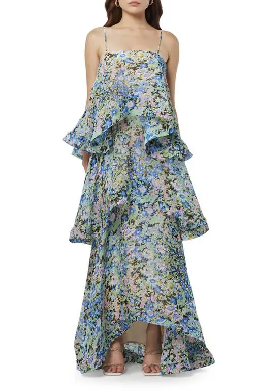 ELLIATT Armani Floral Tiered Maxi Dress