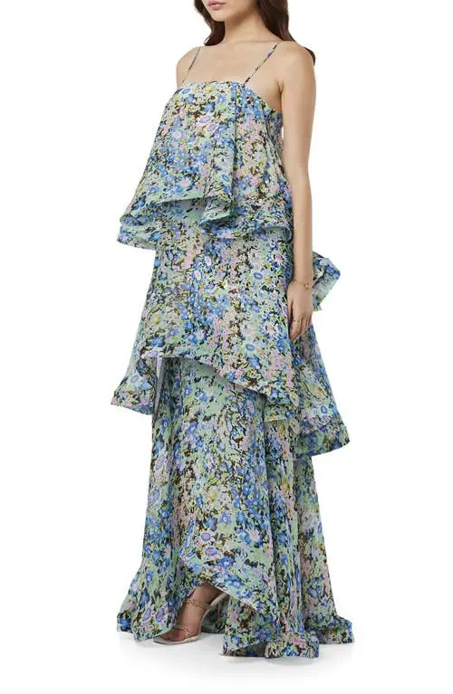 ELLIATT Armani Floral Tiered Maxi Dress