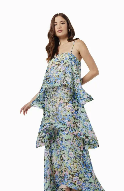 ELLIATT Armani Floral Tiered Maxi Dress