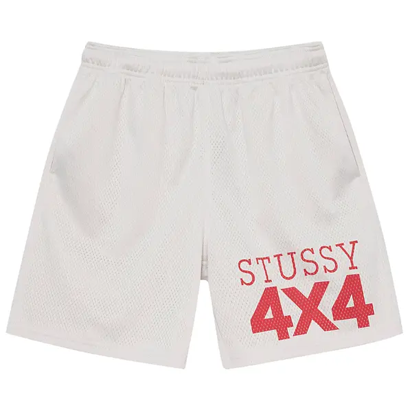 StÜssy 4x4 Mesh Short - Cream