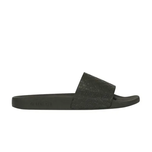 Gucci Microguccissima Slide - Black