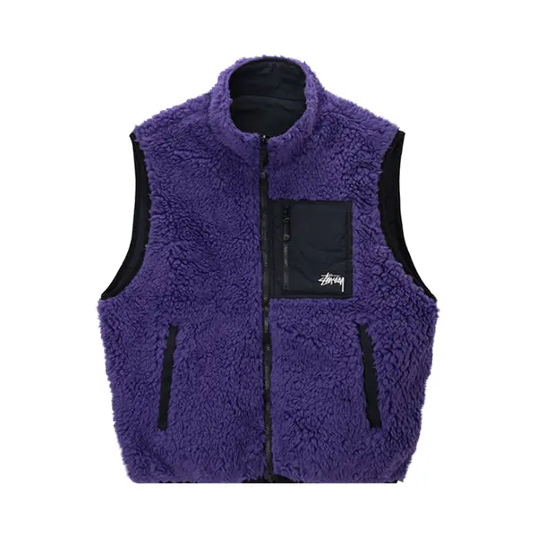 StÜssy Sherpa Vest - Purple
