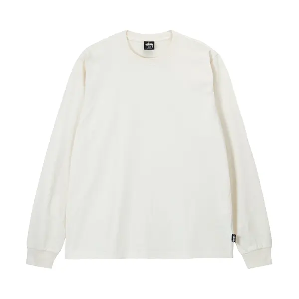 StÜssy Pigment Dyed Ls Crew 'natural - Cream