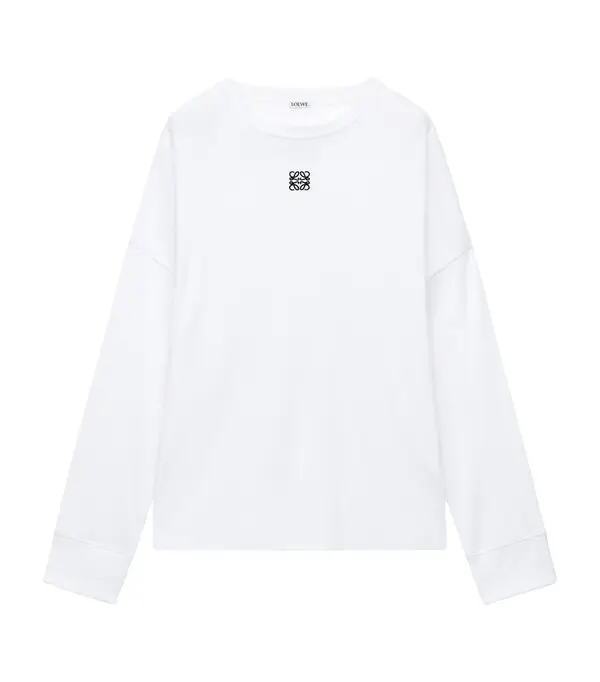Loewe Long-sleeve Logo T-shirt - White