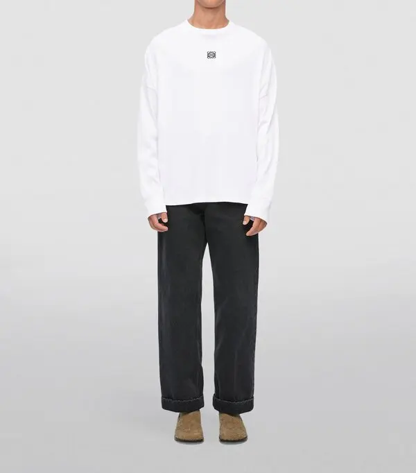 Loewe Long-sleeve Logo T-shirt - White