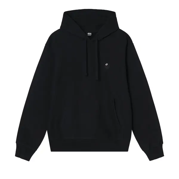 StÜssy 8 Ball Embroidered Hoodie - Black