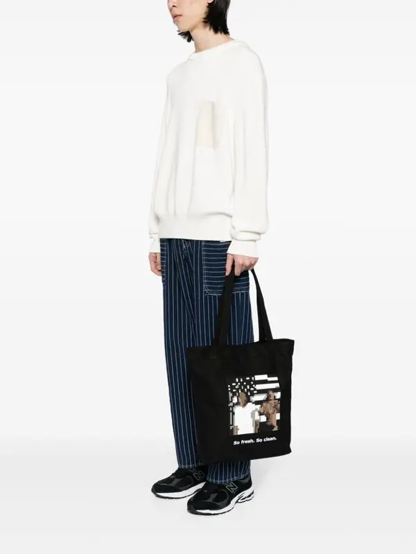 MOSTLY HEARD RARELY SEEN 8-BIT Pixelated Print Tote Bag