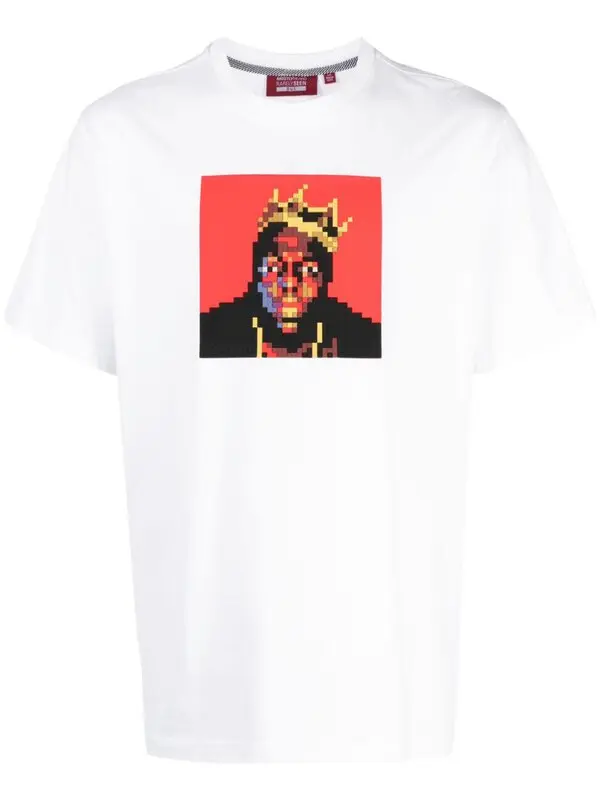 MOSTLY HEARD RARELY SEEN Biggie Appliqué-detail T-shirt - White