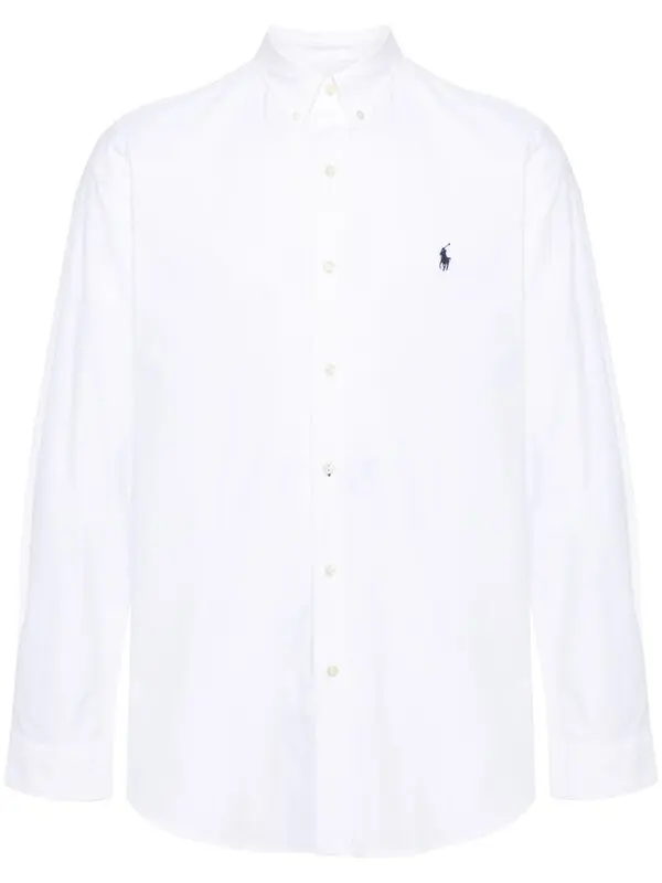 Polo Ralph Lauren Logo-embroidered Button-down Shirt - White