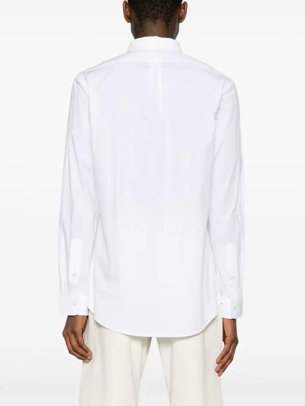 Polo Ralph Lauren Logo-embroidered Button-down Shirt - White