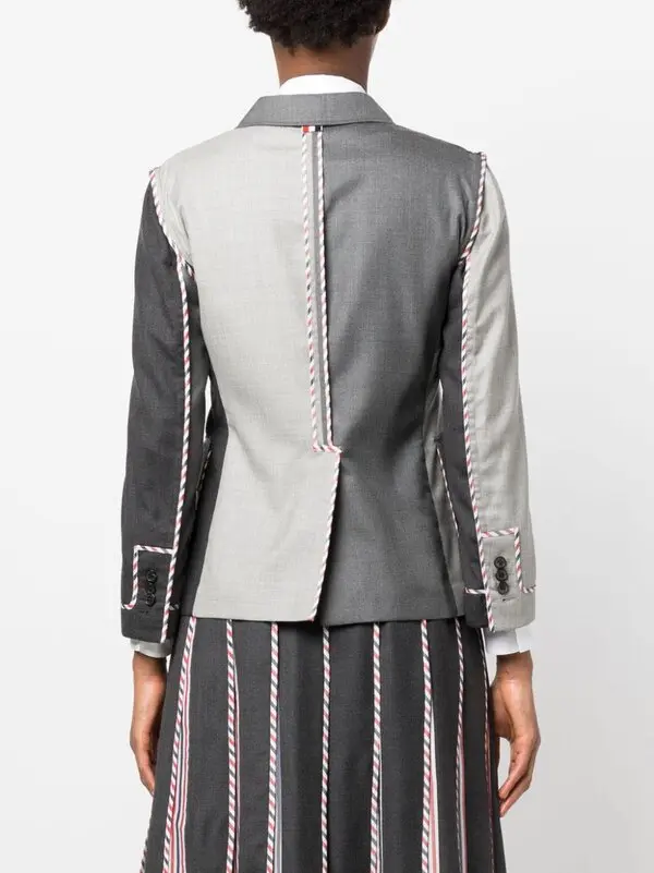 Thom Browne Unconstructed Funmix Wool Blazer - Grey