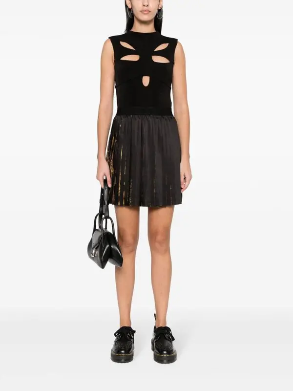 Versace Watercolour Couture-print Miniskirt