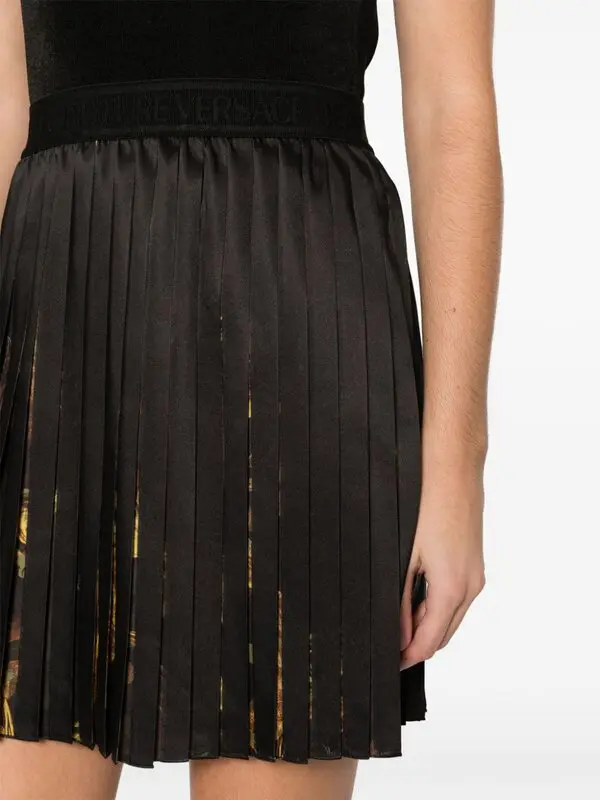Versace Watercolour Couture-print Miniskirt