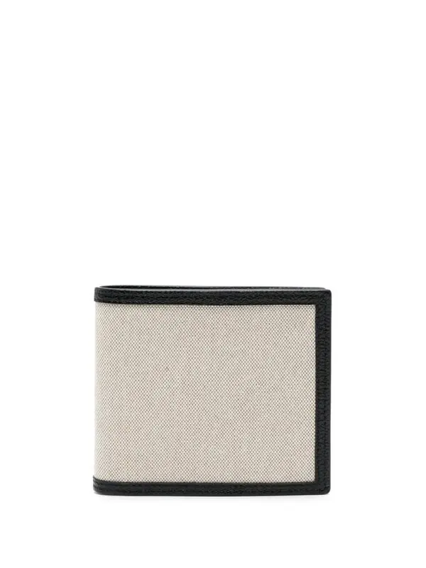 Thom Browne Bi-fold Canvas Wallet - Neutrals