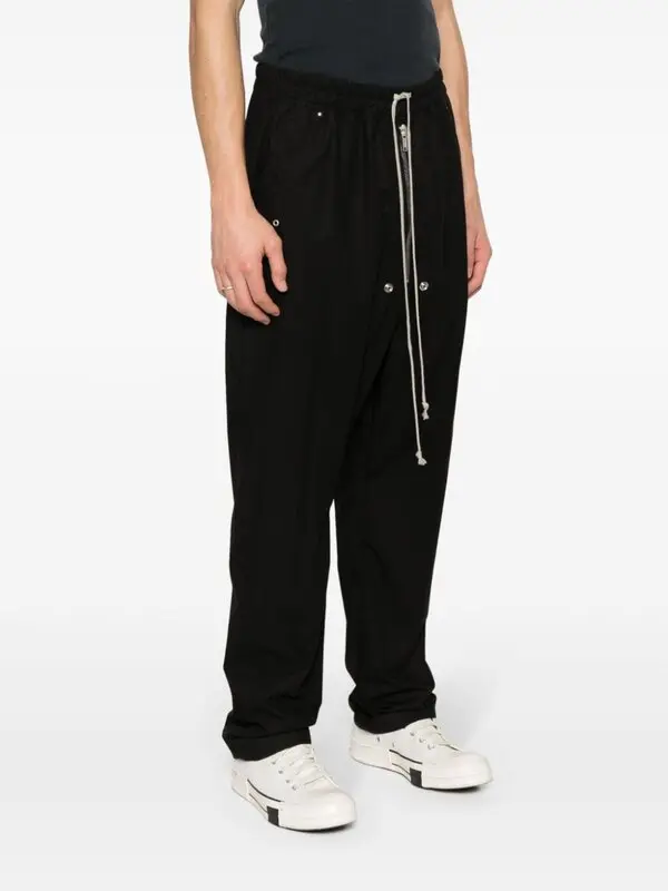 Rick Owens Tapered Drop-crotch Trousers - Black
