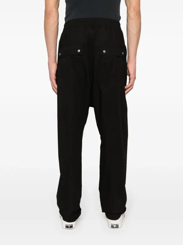 Rick Owens Tapered Drop-crotch Trousers - Black