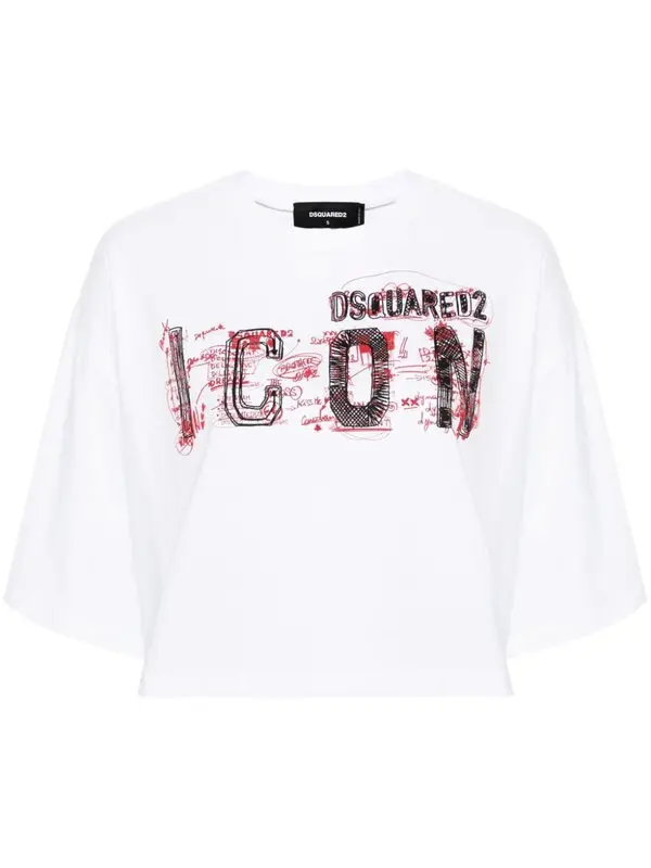 Dsquared2 Icon Scribble Cotton T-shirt