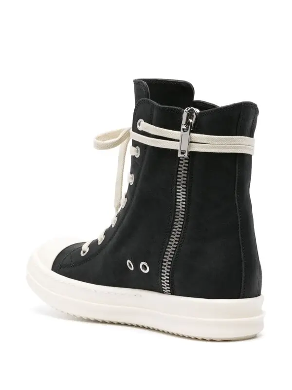 Rick Owens Lido Leather Hi-top Sneakers - Black