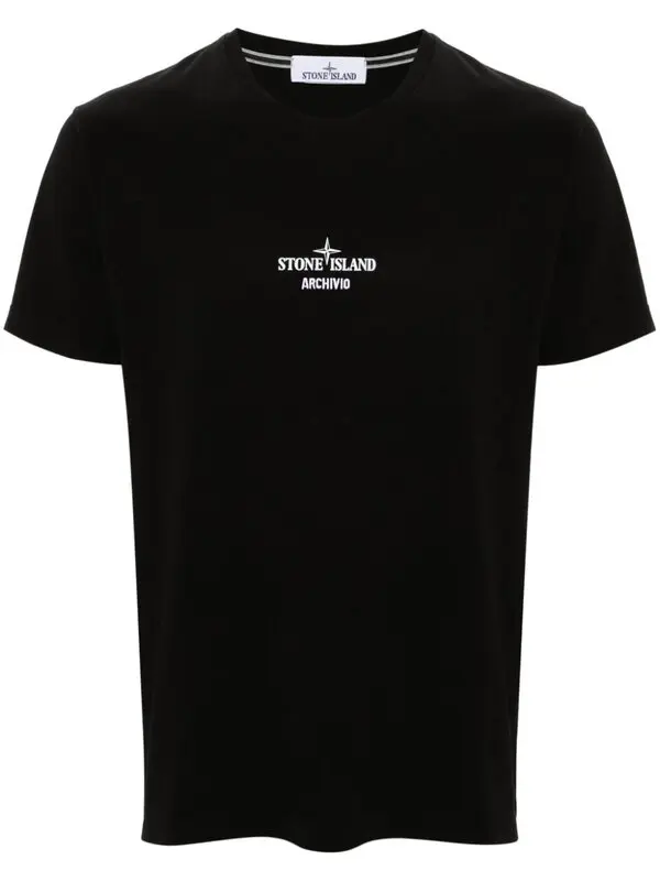 Stone Island Archivio Cotton T-shirt - Black