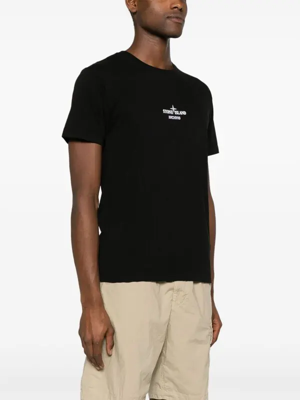Stone Island Archivio Cotton T-shirt - Black