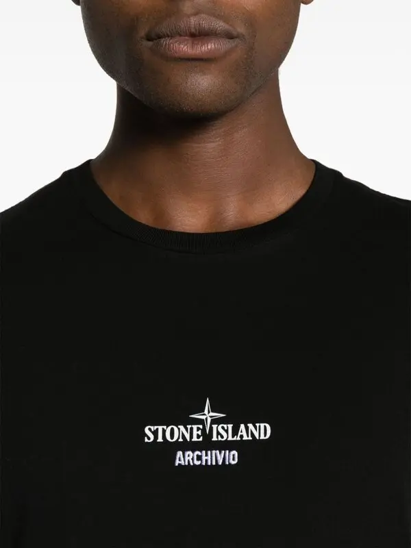 Stone Island Archivio Cotton T-shirt - Black