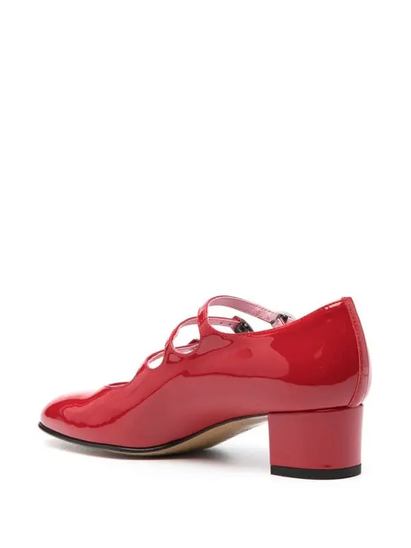 CAREL Kina 40mm Leather Pumps - Red