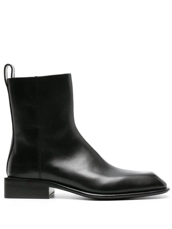 Alexander Wang Throttle 35mm Leather Ankle Boots