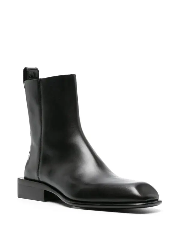 Alexander Wang Throttle 35mm Leather Ankle Boots