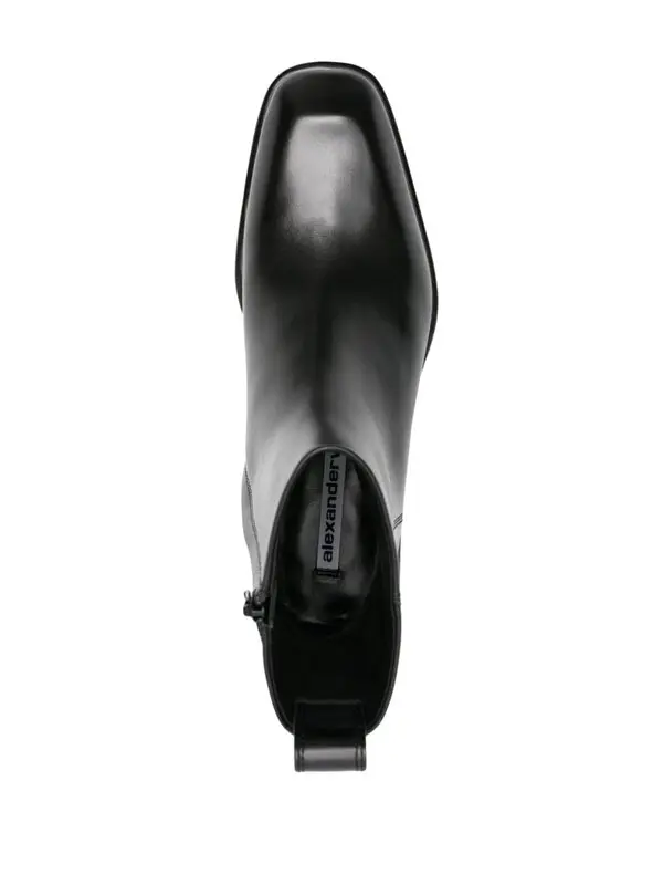 Alexander Wang Throttle 35mm Leather Ankle Boots