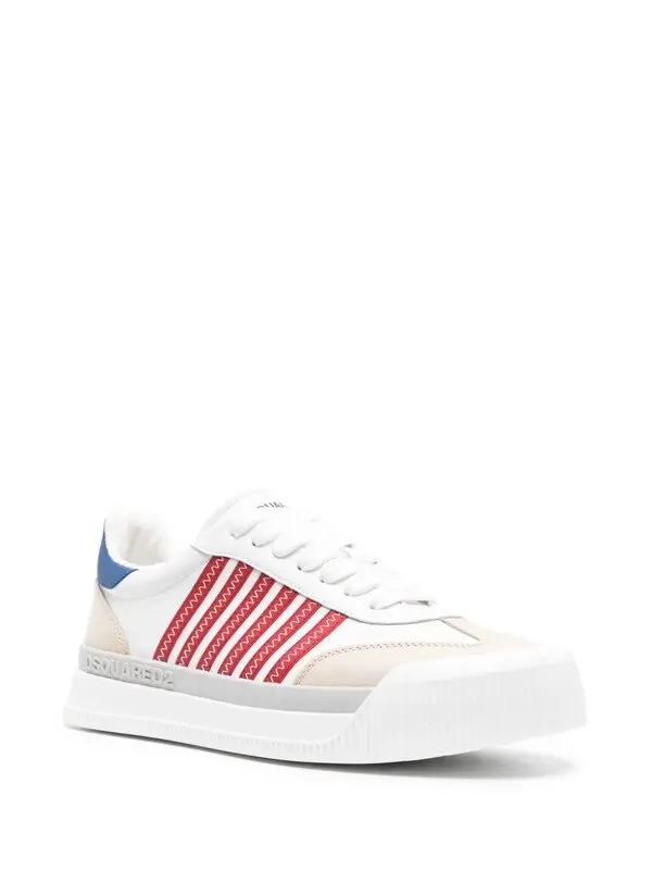 Dsquared2 Leather Jersey Sneakers