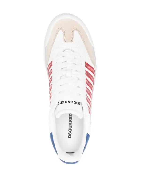 Dsquared2 Leather Jersey Sneakers